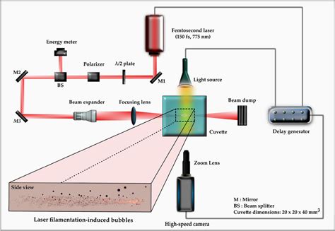 Schematic Top View Of The Experimental Arrangement For Micro Bubble Download Scientific Diagram