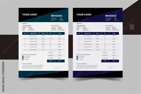 A Modern Minimal Invoice Layout And Business Invoice Form Template Invoicing Quotes Money