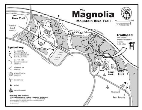 Tom Brown Parks Magnolia Trail Map Rtallymtb