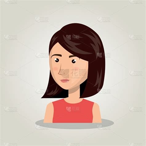 创造力女人想法卡通设计师分离着色商务想思考想象