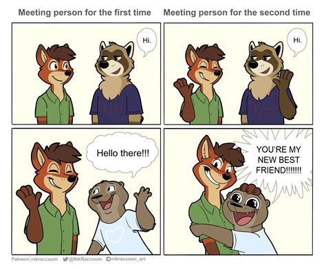 Introvert Vs Extrovert By Me NikRaccoom On Twitter R Furry
