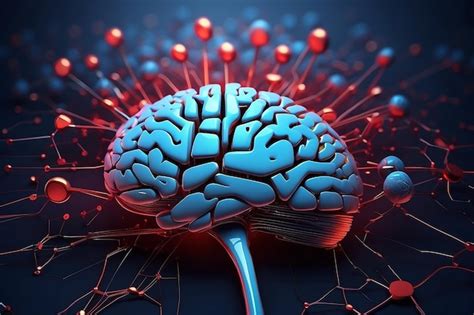 Premium Photo Concept Of Thinkingbackground With Brain CPU Mind Series Technology Symbols