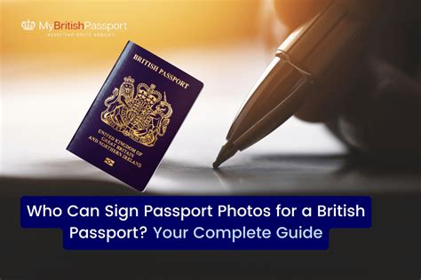 Who Can Sign Passport Photos For A British Passport
