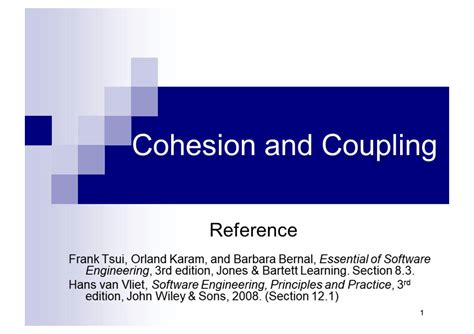 Solution Software Engineering Lecture 9 10 Cohesion And Coupling
