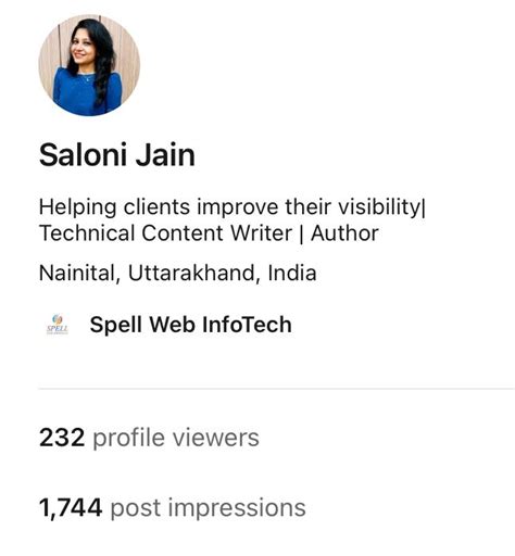 Linkedin Saloni Jain