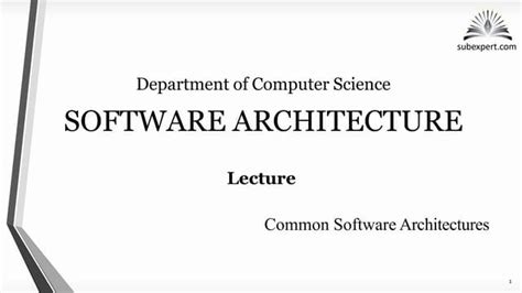 06 Common Software Architectures 1pdf