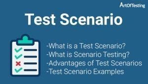Test Scenario Definition Template Examples ArtOfTesting