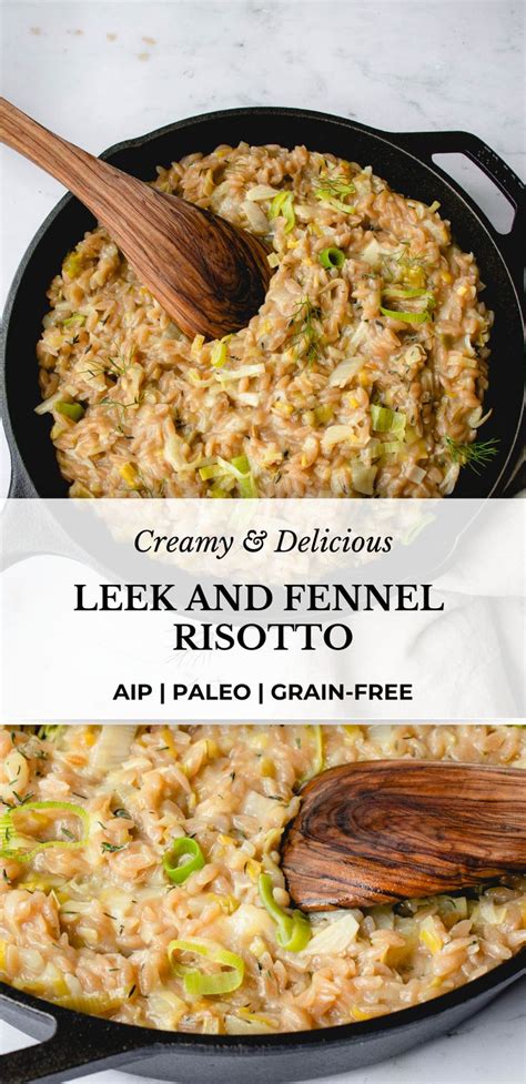 Leek And Fennel Risotto Recipe