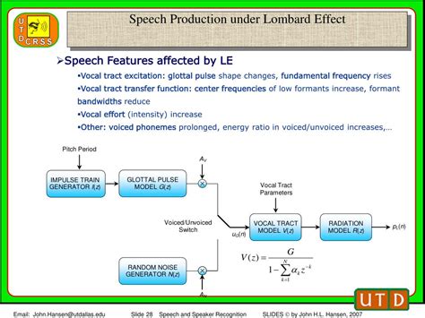 Ppt Lombard Speech Recognition Powerpoint Presentation Free Download