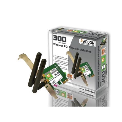 Buy Addon Nwp300ev3 11n 300mbps Wireless Pci Express Adapter