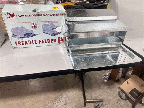 Treadle Feeder For Chickens Lambrecht Auction Inc