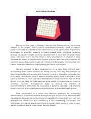 Understanding Data Visualization A Key Chapter In Biostatistics Course Hero