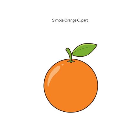 Free Simple Orange Clipart Template To Edit Online