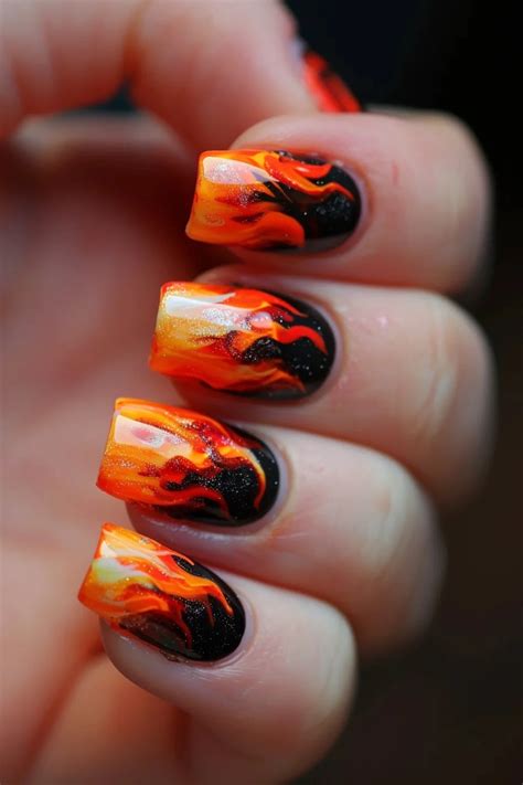 30 Flame Nail Designs To Heat Up Your Look