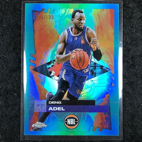 2024 25 Topps Chrome Nbl Deng Adel Base Aqua 199 18 Cherry Collectables