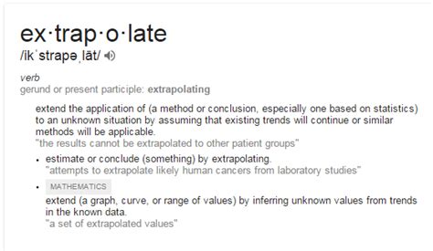 Extrapolate