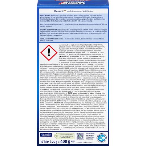 Таблетки для унітазу Denkmit 16 шт за ціною 185