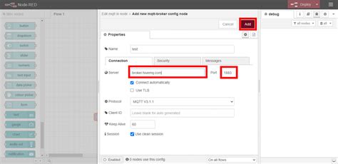 Publish Jarak Dari Ultrasonic Sensor Ke Node Red Dan Hivemq Menggunakan