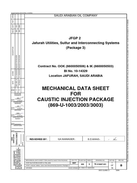 Te 419887 001 869 U 1003 Caustic Injection Package Revb Pdf
