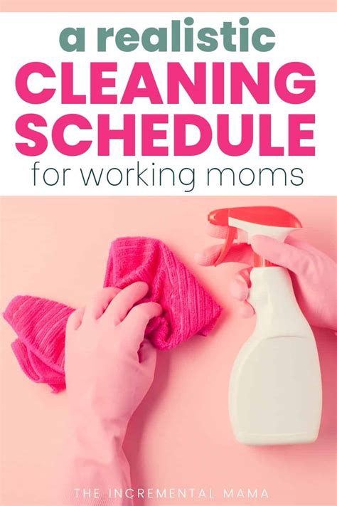 Easy Printable Cleaning Schedule For Working Moms
