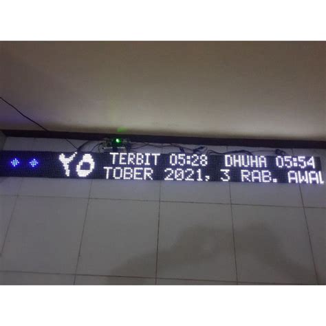 Jual Controller Jws Kontroler Jws Esp8266 Panel P10 Auto Murottal Jam Sholat Wifi Shopee