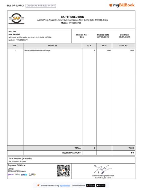 265 Salesinvoice Md Tausif Pdf