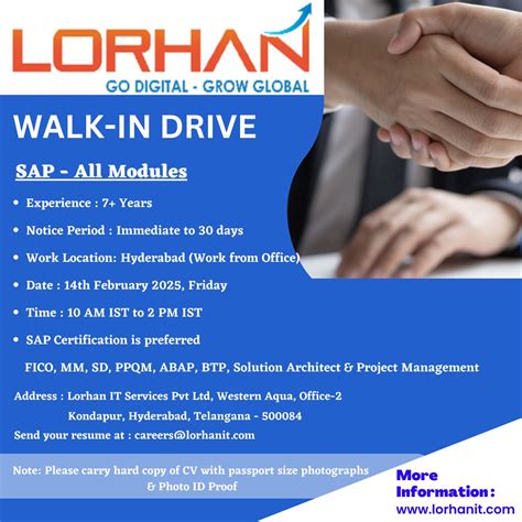 Lorhanit Walkindrive Sapjobs Sapmodules Careergrowth Wearehiring