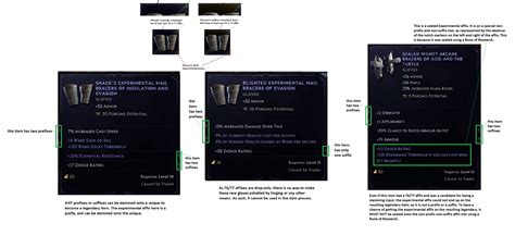 overview of experimental items r lastepoch