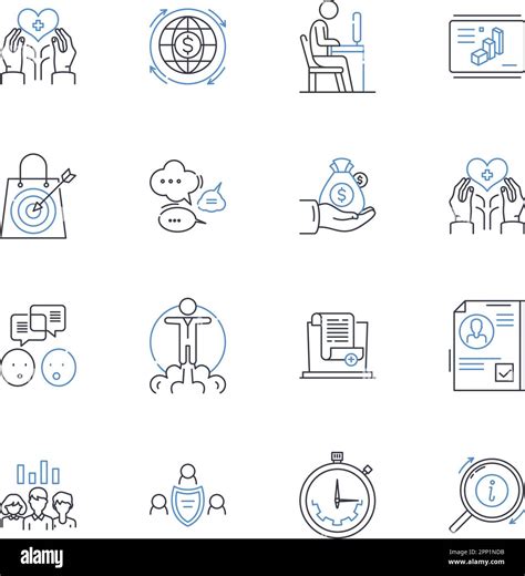Inventory Tracking Line Icons Collection Stock Barcode Audit
