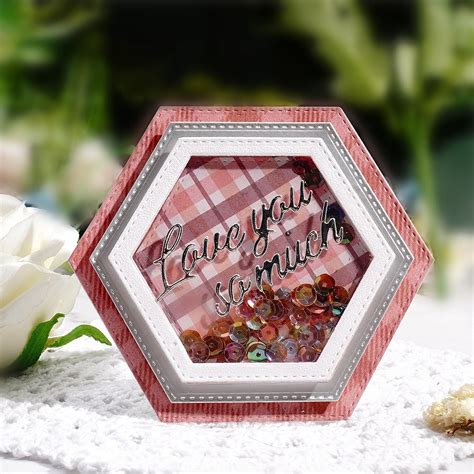 Inlovearts Hexagon Stackable Nesting Cutting Dies