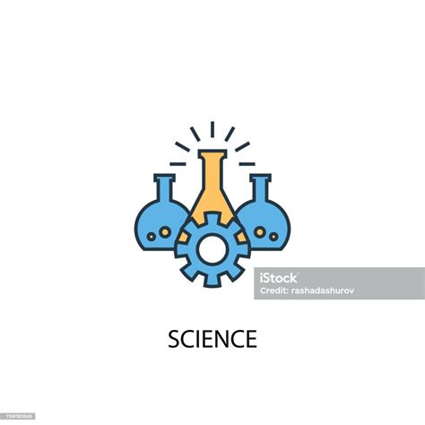 과학 개념 2 컬러 라인 아이콘 간단한 노란색과 파란색 요소 그림입니다 과학 개념 개요 기호 디자인 0명에 대한 스톡 벡터 아트 및 기타 이미지 Istock