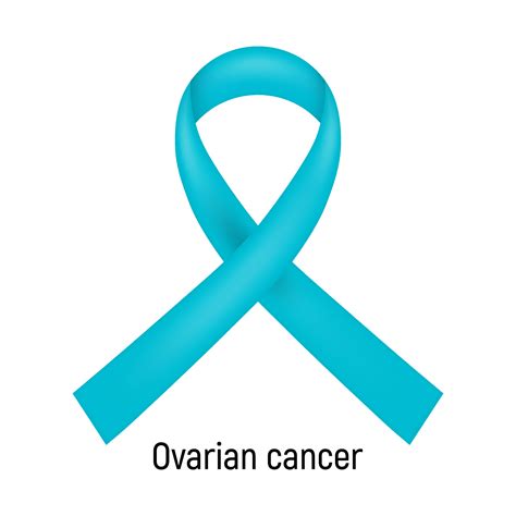 Cancer Ribbon Ovarian Cancer Vector Illustration 21630061 Vector Art