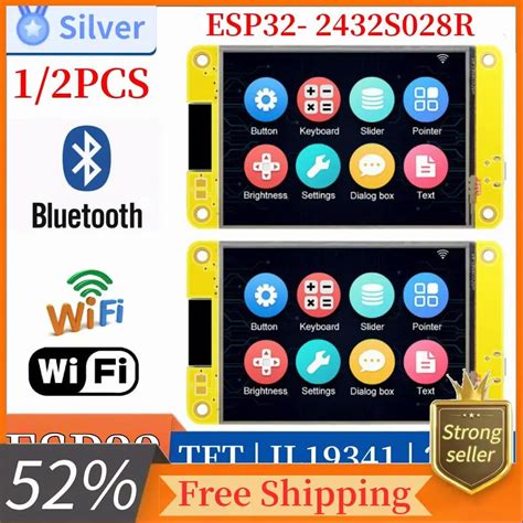 Carte Esp32 Ardu37lvgl Avec Wifi Bluetooth Et écran Intelligent Tft 2