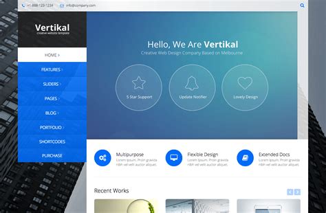 The Best Vertical Menu WordPress Themes For Compete Themes Pertaining To Vertical Menu Css