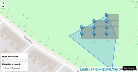 react leaflet grid with markers forked codesandbox