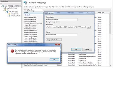 Error In Creating Recive Adapter For Biztalk 2010 In Iis 70
