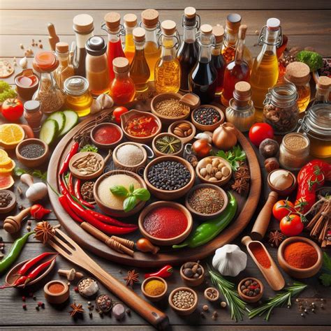 Specialized Gourmet Condiments Pho Stock Illustration Illustration Of Phot Condiments 327142134