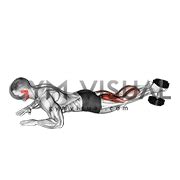 Dumbbell Lying Hamstring Curl