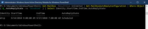 Use Powershell To Configure Automatic Replies