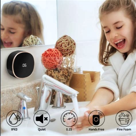 Автоматичен дозатор за сапун със сензор 280 Ml стенен монтаж акумулаторен за баня и кухня