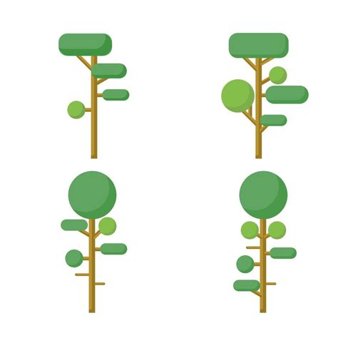 Flat Style Illustration Forest Tree Vector Art At Vecteezy