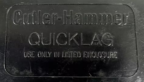 Cutler Hammer M1640 Quicklag Circuit Breaker 30 Amp 2 Pole 120 240v