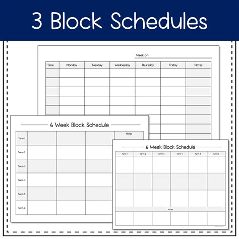 Free Homeschool Schedule Templates Hummingbird Homeschool