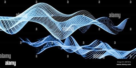 Abstract Modern Blue Wireframe Grid Structure Virtual Background Digital Technology Science