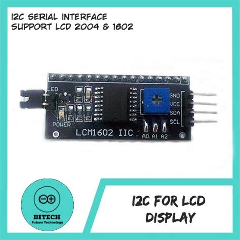 jual modul iic i2c serial interface lcd 1602a 2004a shopee indonesia