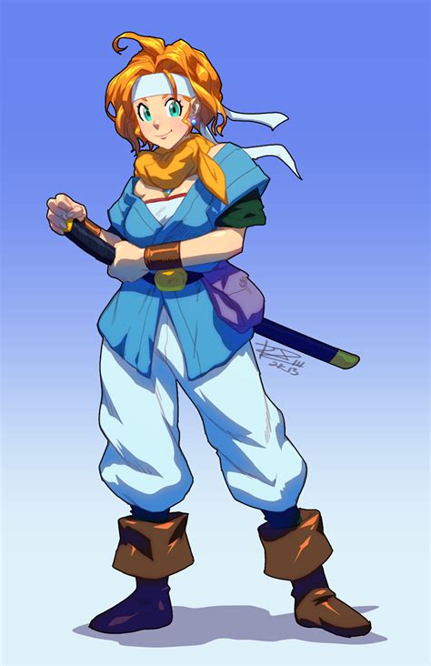 Crono And Marle Chrono Trigger Drawn By Robaato Danbooru