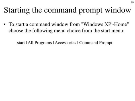 ppt windows command line interface aka dos commands powerpoint