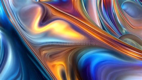 Colorful Abstract Wave Pattern With Metallic Sheen Stock Footage Video Of Rainbow Pattern