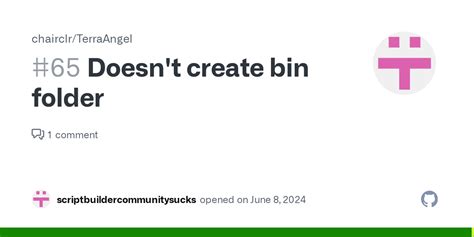 Doesn T Create Bin Folder Issue Chairclr TerraAngel GitHub