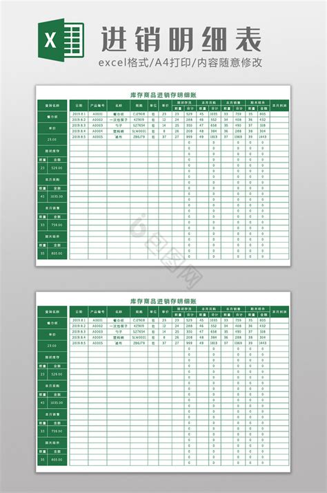进销存excel表模板大全 进销存excel表模板图片 包图网
